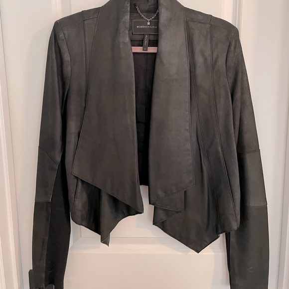 BCBGMaxAzria | Jackets & Coats | Bcbg Cropped Leather Jacket | Poshmark